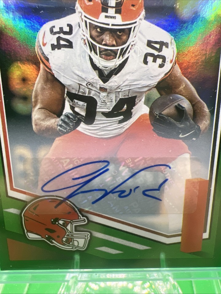 🔥🔥🏈🏈Jerome Ford Autograph Green 🔥🔥 | eBay