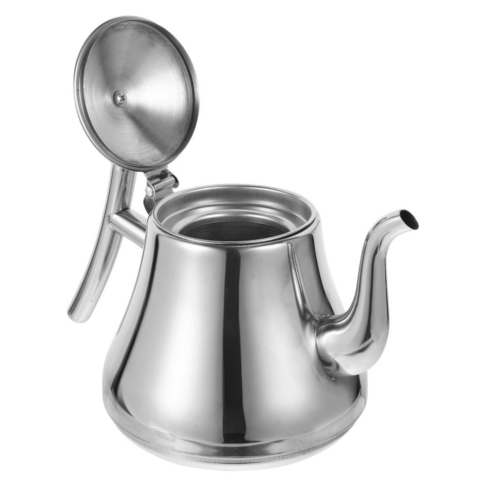 Tea Strainer Water Kettle Stovetop Stainless Steel Teapot for Loose ...