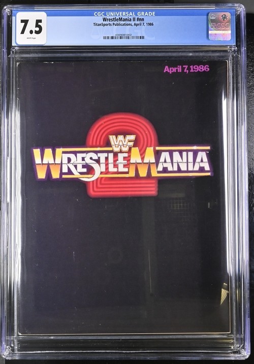 Hulk Hogan Wrestlemania I-IX ARENA Edition Programs CGC Top Graded ...