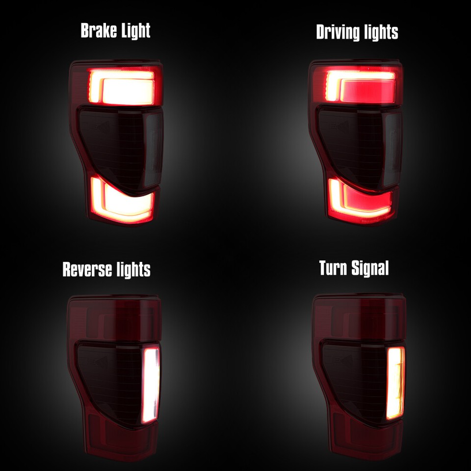 Left LED Tail Light Brake W/Blind Spot For Ford F250 F350 Super Duty ...