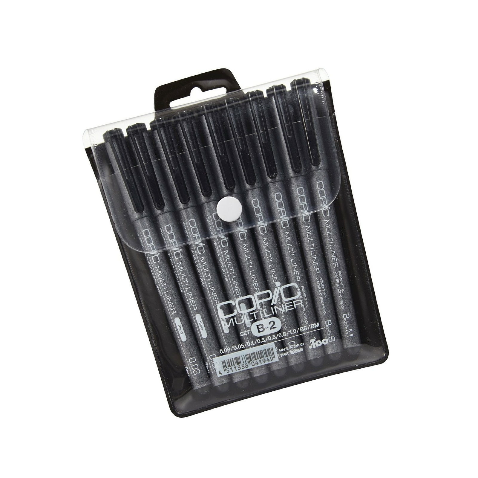 Copic Markers 9-Piece Multiliner Inking Pen Set B-2, Black (MLB2) | eBay