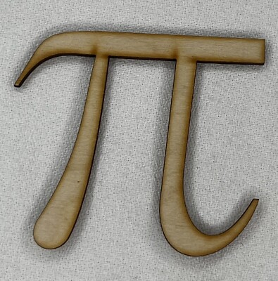 Custom Laser Cut Unfinished Pi Sign Symbol Shape Wood Craft Cutout | eBay