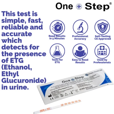 5 x Alcohol Tester Strips Urine ETG Testing | Grelly UK