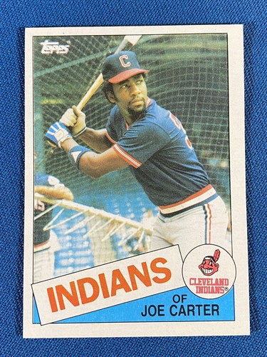 1985 Topps Joe Carter Baseball Card #694 SET BREAK Cleveland Indians (A ...