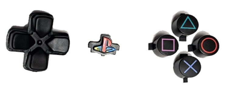 Retro PS5 Controller Classic Buttons Kit D-Pad, Home X-O Buttons Option ...
