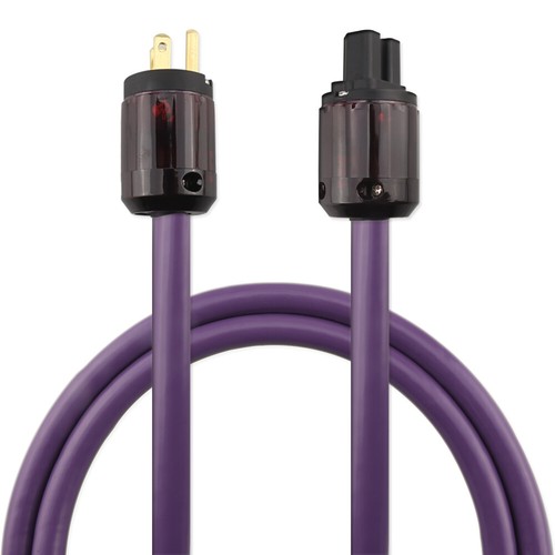Audiophile HiFi Audio Power Cable 12AWG 7N OCC Figure 8 AC Mains Power ...