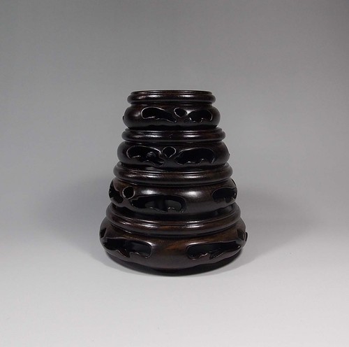 Solid Four Wood base Display stand For Vase netsuke Figurine, Miniature ...