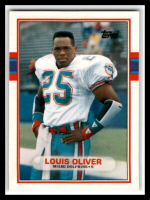 1989 Topps Traded #15T Louis Oliver Miami Dolphins | eBay