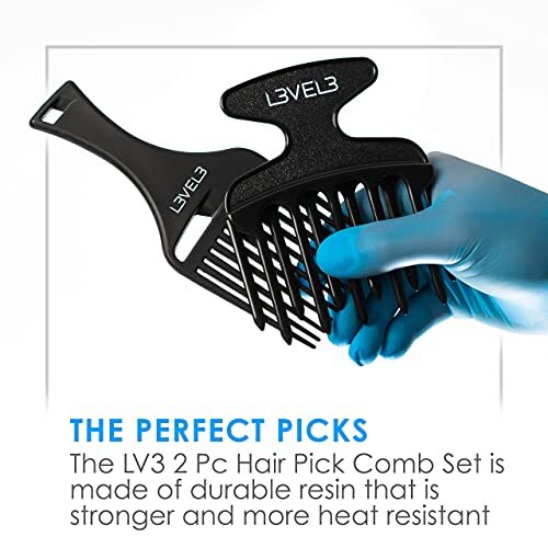 Level 3 Hair Pick Comb Set Glides Through Hair Easily Professional ...