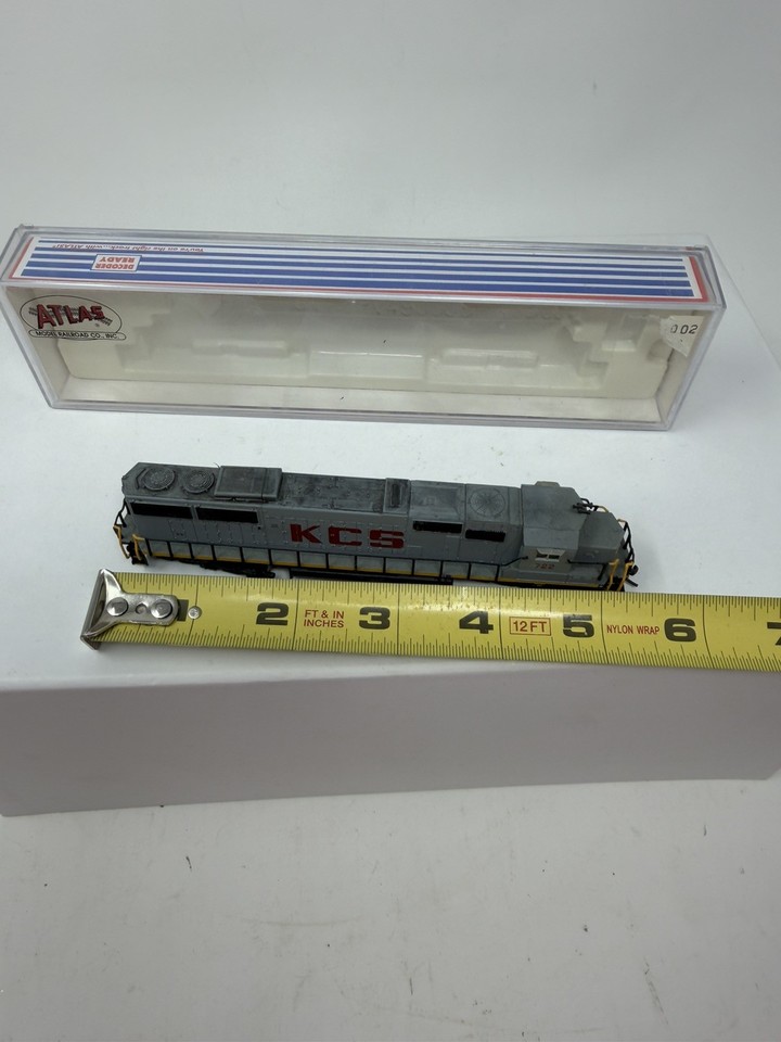Atlas Kansas City Southern Locomotive SD-60 #722 49029 N Scale Train | eBay