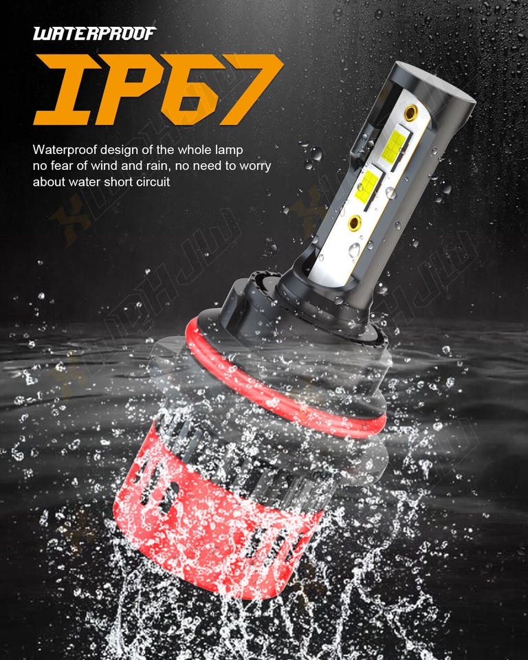 9007 LED Headlight Bulbs Conversion Kit High Low Beam 6000K Super ...