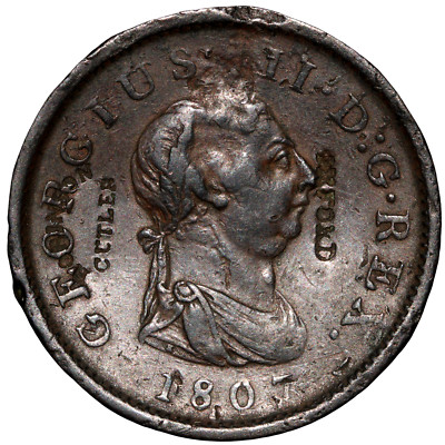 1807 Great Britain George III Stamped Penny Coin – Robinson Cutler ...