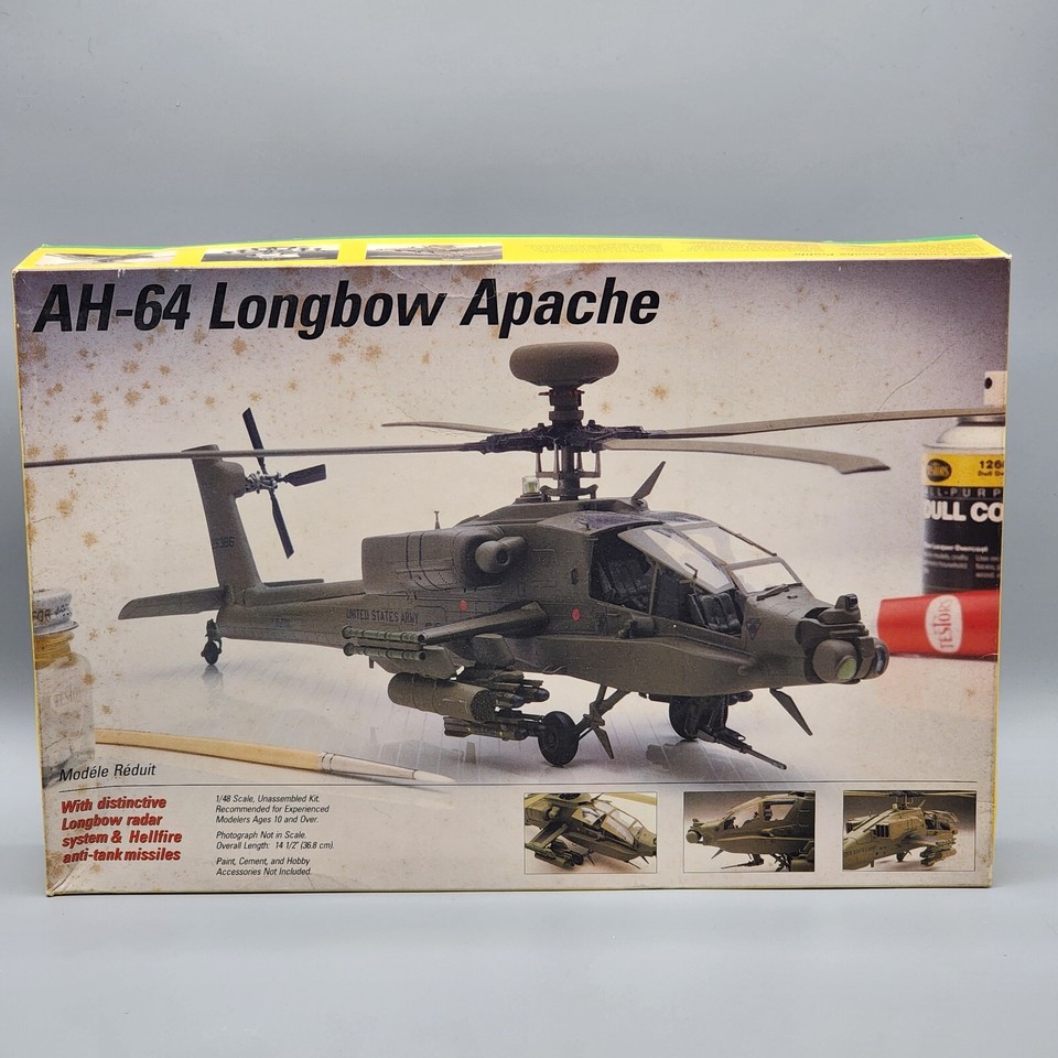 Testors 1/48 AH-64 Longbow Apache Parts Kit Bash Rear Tail Fins | eBay