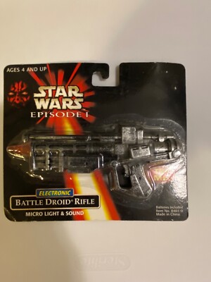 Star Wars Episode 1 Electronic Battle Droid Rifle Micro Light & Sound ...