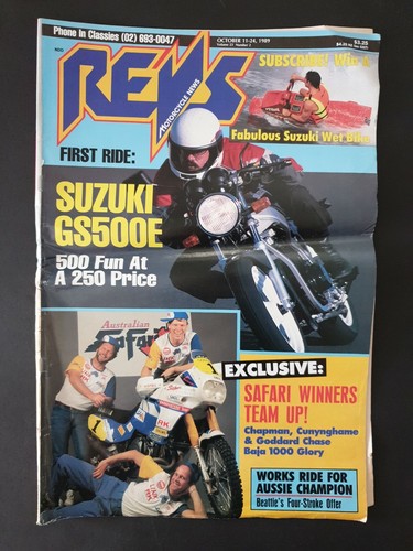 REVS MOTORCYCLE NEWS - Vintage Magazine Vol.23 No.2 October 11-24 1989 ...