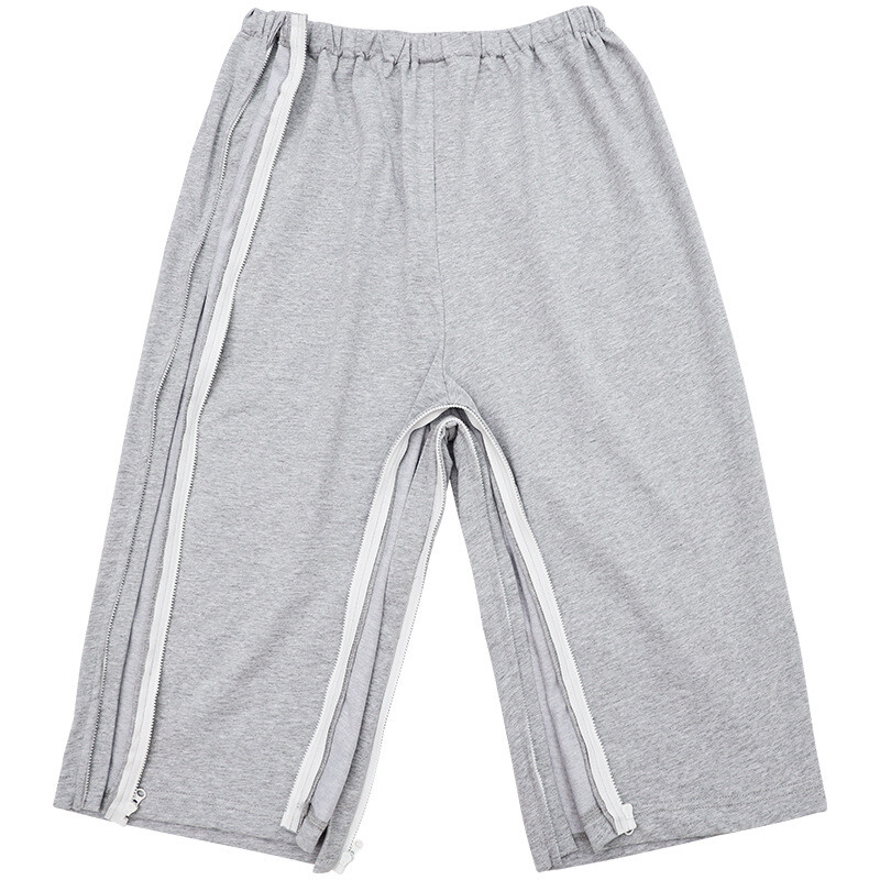 Men Women Side Zipper Full Open Pants Loose Tear Away for Patient ...