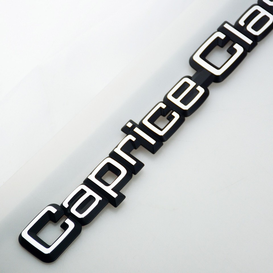 2X For 1980-90 Caprice Classic Brougham Emblem Badge Chrome | eBay