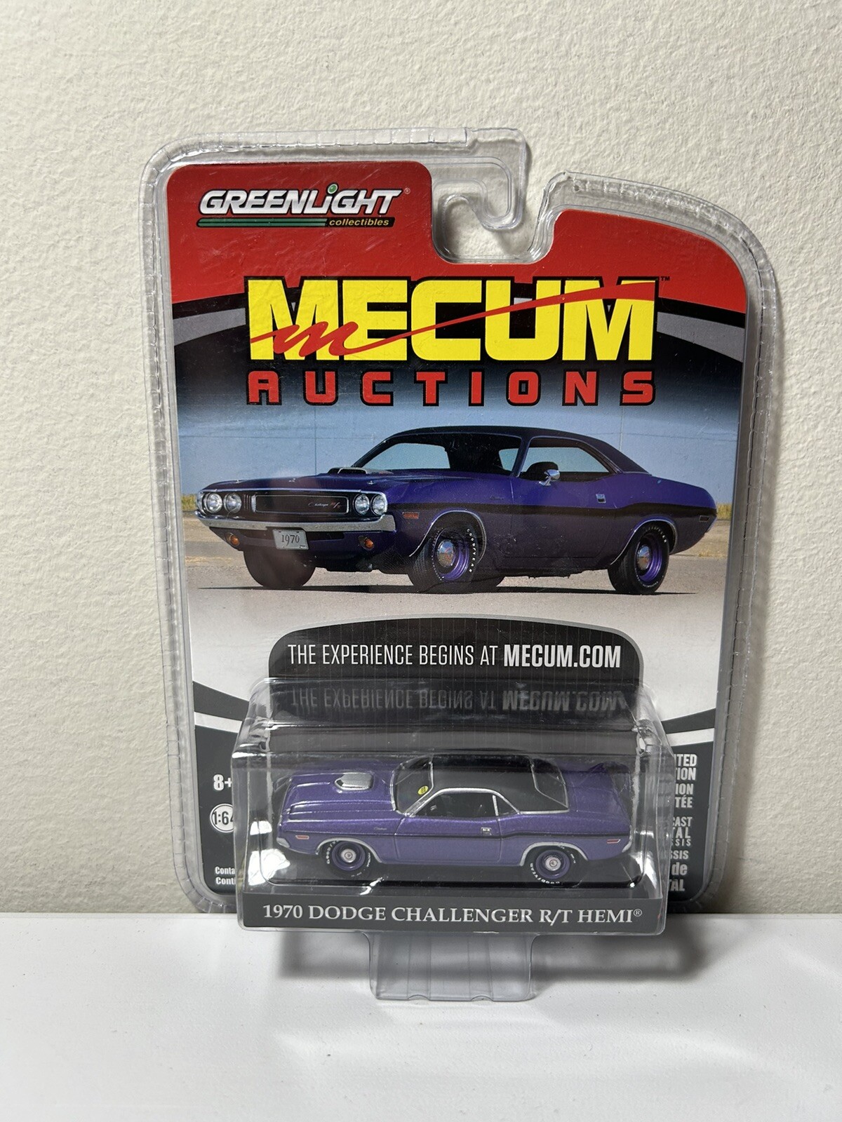 Greenlight Mecum Auctions 1970 Dodge Challenger R/T Hemi Purple 1:64 | eBay