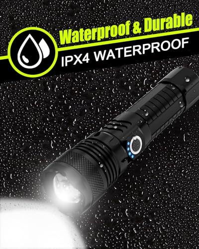 LED Flashlights, High Powered 10000 Lumens Super Bright P50 Flashlight ...