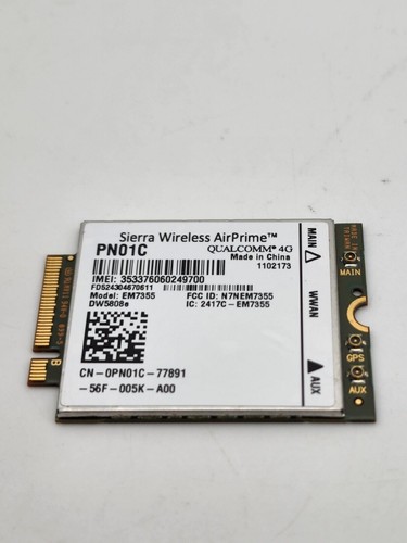 Sierra Wireless AirPrime PN01C Qualcomm 4G LTE WWAN Card EM7355 | eBay