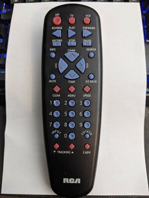 RCA TV VCR Universal Remote Control (97P04730) | eBay