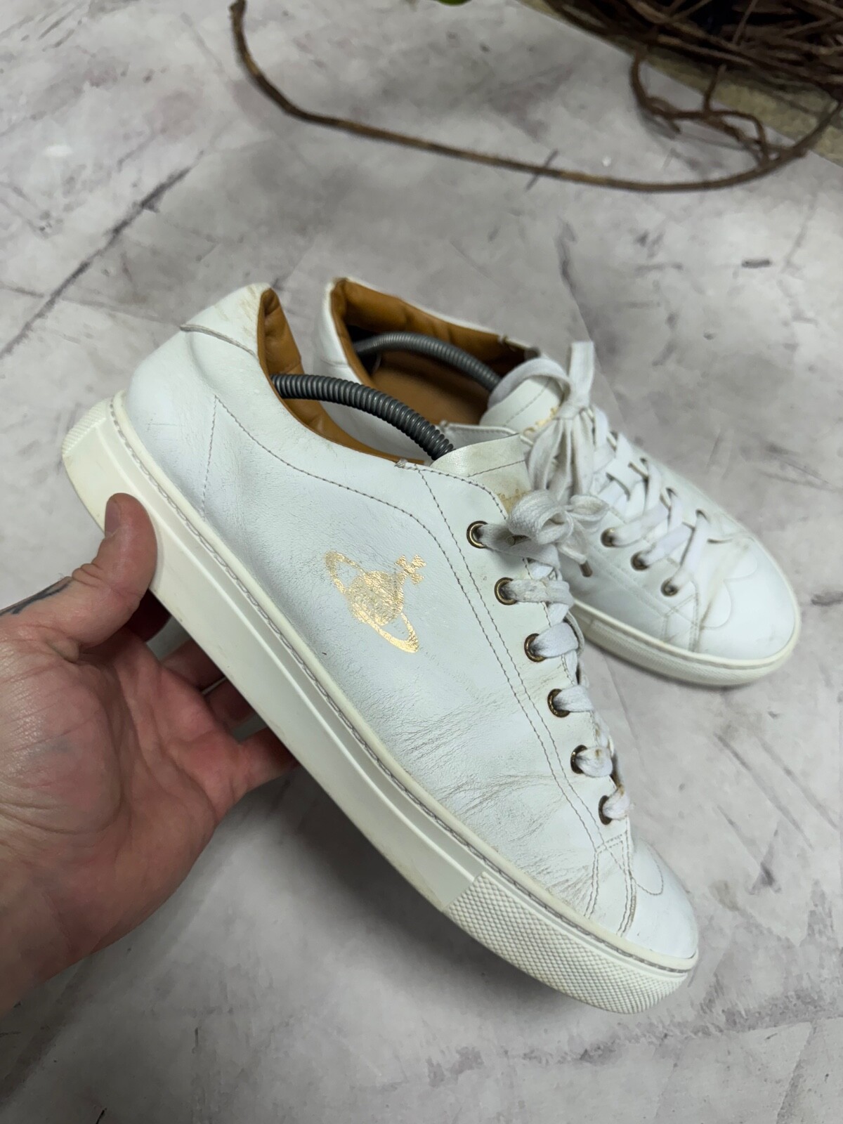 vintage vivienne westwood orb logo sneakers - Gem