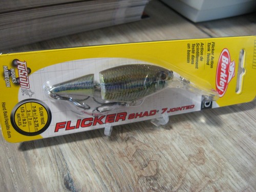 Berkley 3" Jointed Flicker Shad 7 Fishing Lure 1/3 Oz HD Emerald Shiner ...