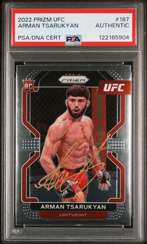 2022 Panini Prizm UFC #187 Arman Tsarukyan PSA/DNA - ON CARD AUTO ...