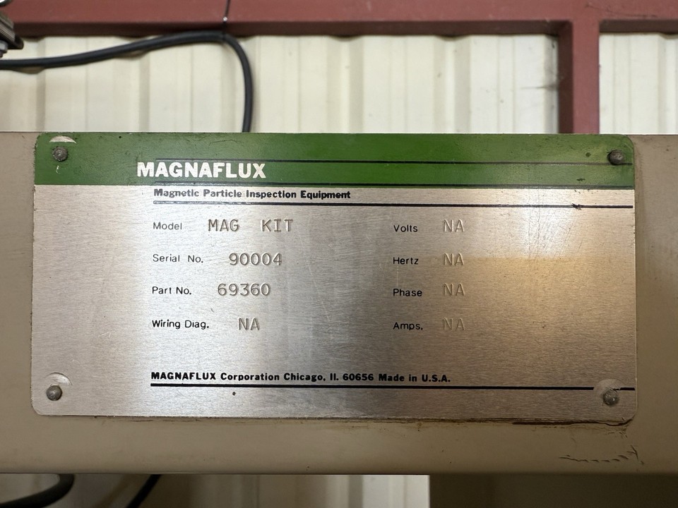 Complete Magnaflux P-1500 240V MPI Dry Bench With ALL ACCESSORIES TO ...