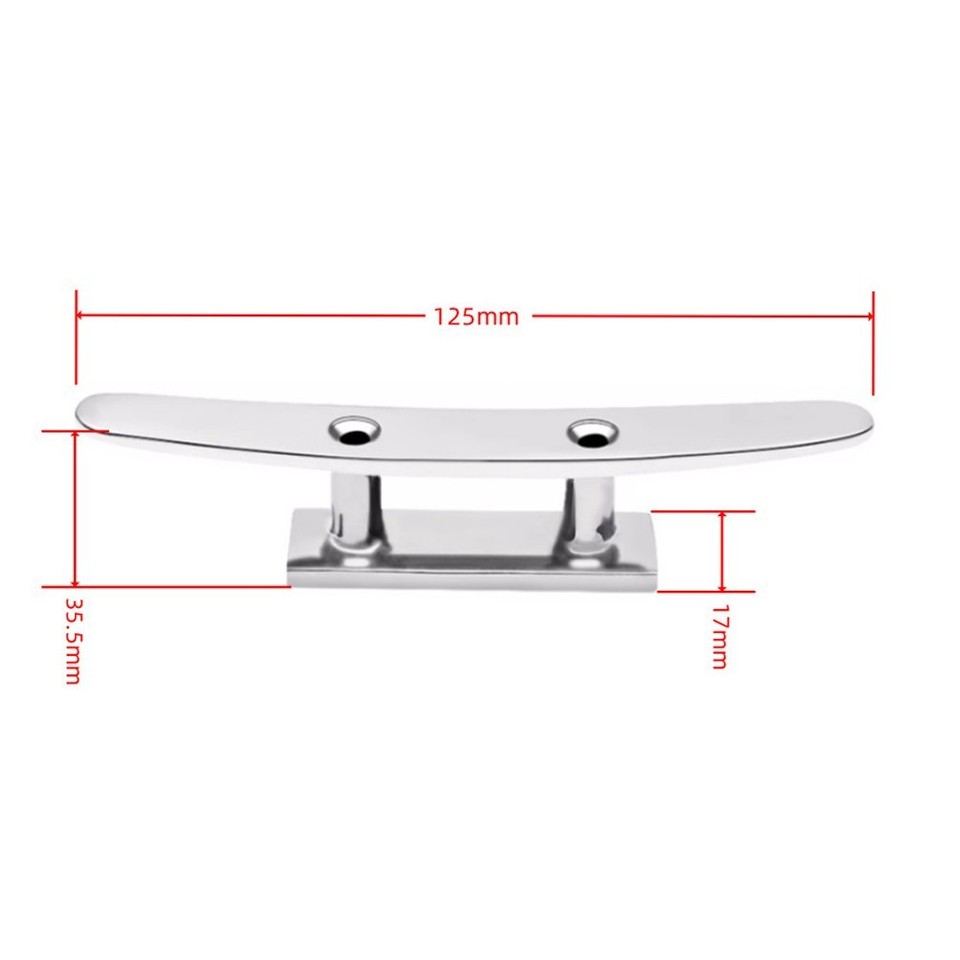 Dock Deck Rope Cleat 6 inch Marine Grade Stainless Steel Secure Anchor ...