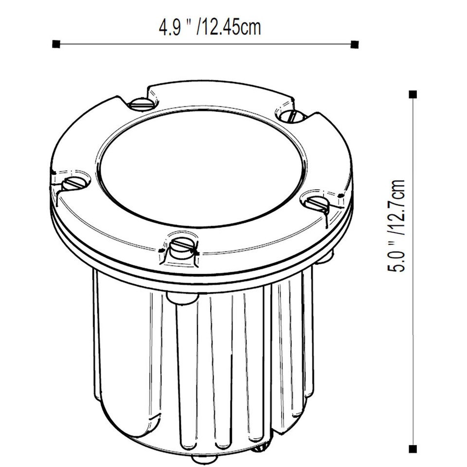 Pro-Trade PT-IG1-BS-NL In-Ground Light Antique Brass Finish (No LED ...