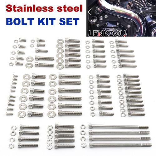 For Harley Touring Engine Stainless Steel Screws Cover Bolt Kit Road ...
