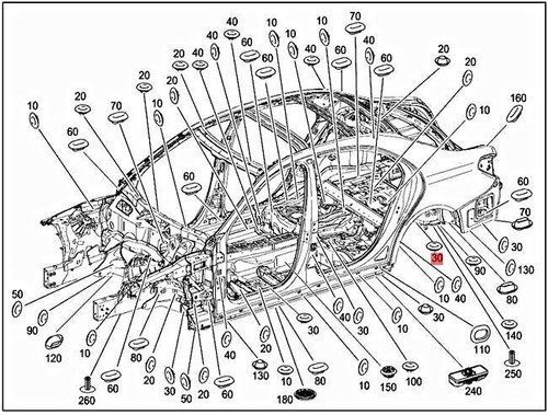 Genuine MERCEDES Amg GT Roadster Cla Cls Gl Gla Glc Gle Stop plug ...