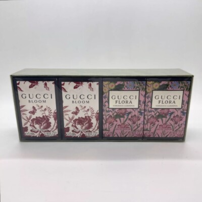 Gucci Mini Set 2 x Gucci Bloom, 2 x Gucci Flora Gorgeous Gardenia NIB ...