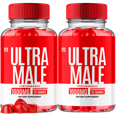 Ultra Male Advanced Gummies - Enhance Vitality and Performance (2 Pack ...