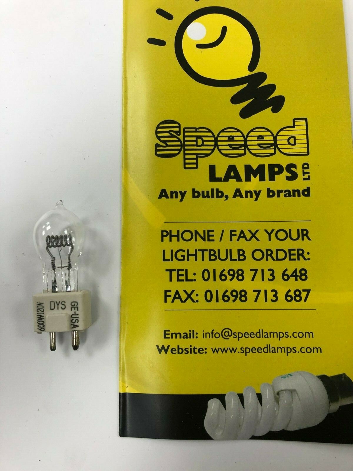 Sunlite DYS / DYV / BHC 600W 120V GZ9.5 BASE 600 Watt G7 Lamp GZ9.5 ...