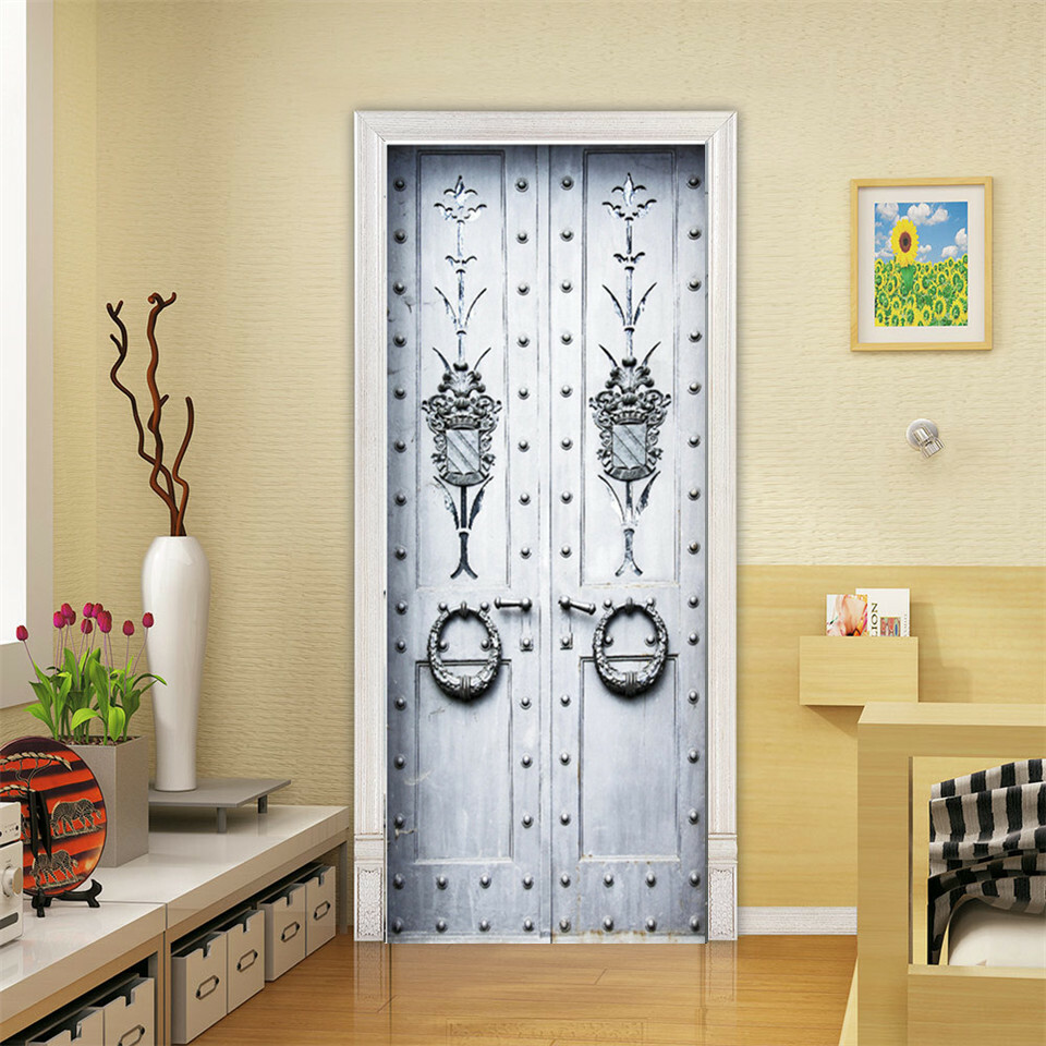 3D Door Sticker Home Decor Self Adhesive Mural Photo Wallpaper Giant ...