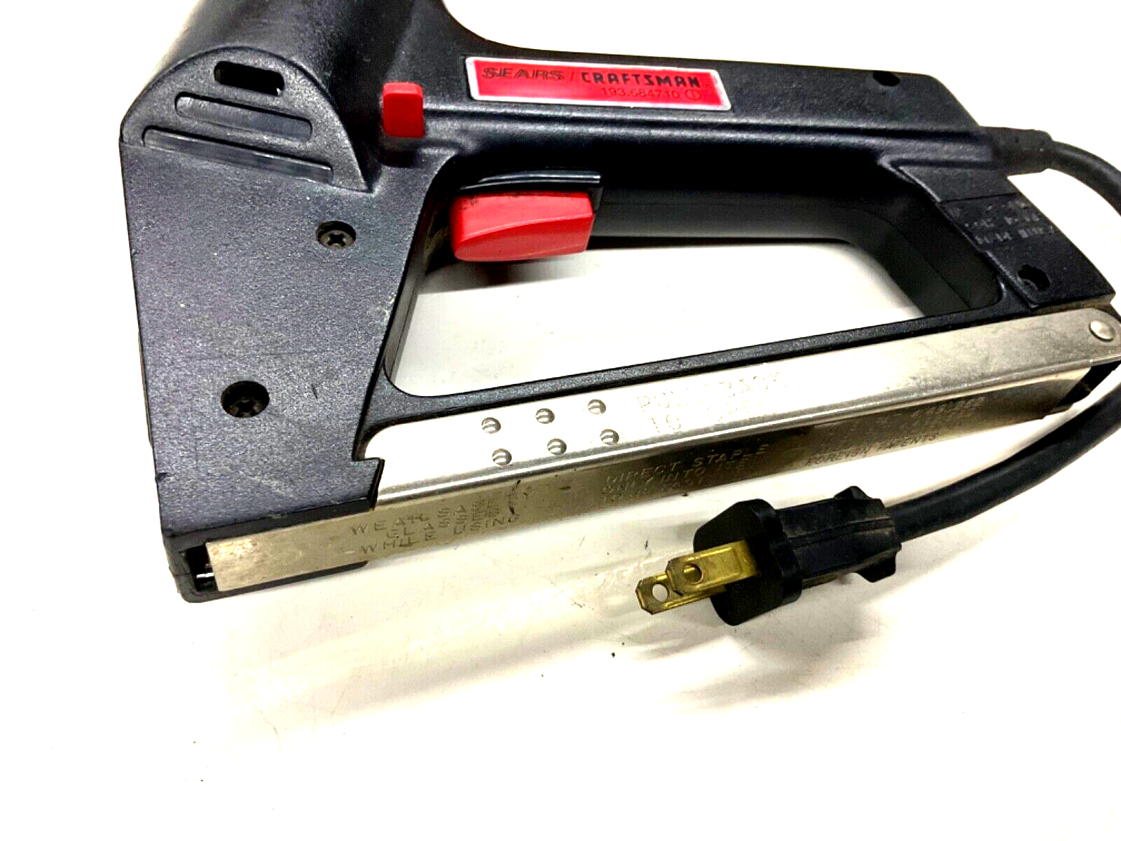 CRAFTSMAN TOOLS ELECTRIC POWER STAPLER / STAPLE GUN, 193.684710 | eBay