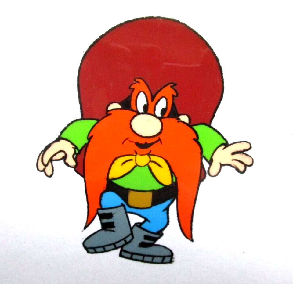 1980's YOSEMITE SAM Warner Brothers ORIGINAL PRODUCTION CEL + DRAWING ...
