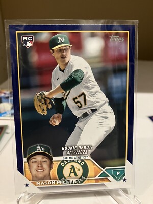 2023 Topps Update Retail Royal Blue Mason Miller Rookie Debut RC | eBay