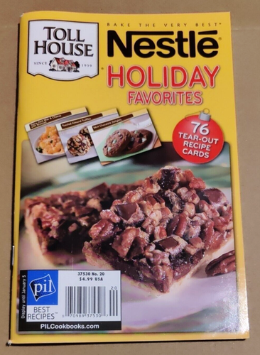 PIL Cookbooks #20 Nestle Holiday Favorites 76 Tear out Recipe Cards ...