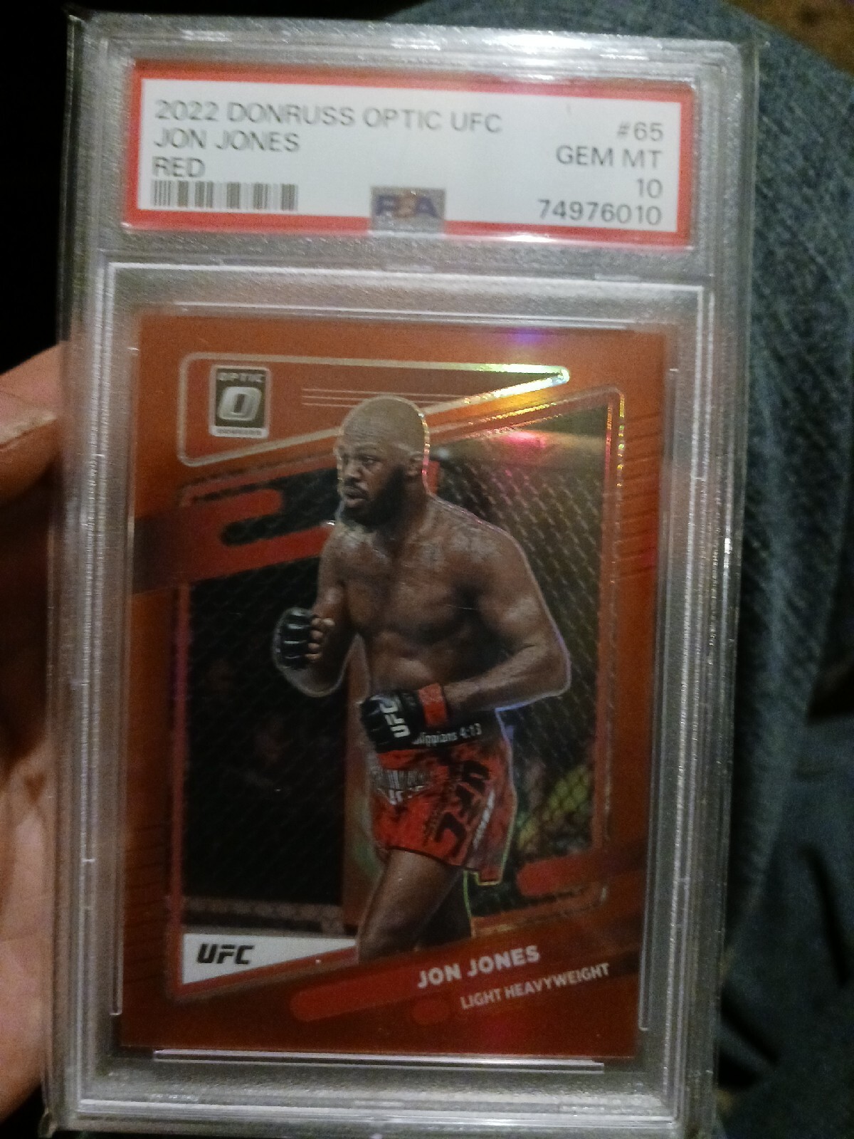 2022 Donruss Optic Ufc Jon Jones 194/199 Red Psa 10.POP 5 | eBay