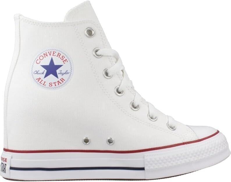 Size 8 - Converse Chuck Taylor All Star Wedge Platform High White Red ...