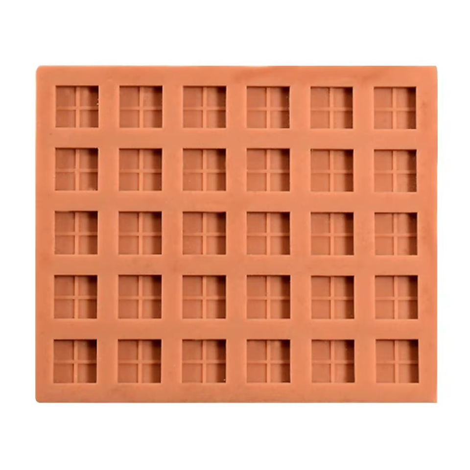 Red Mini Brick Silicone Mold Silicone Construction Material Tile Model ...