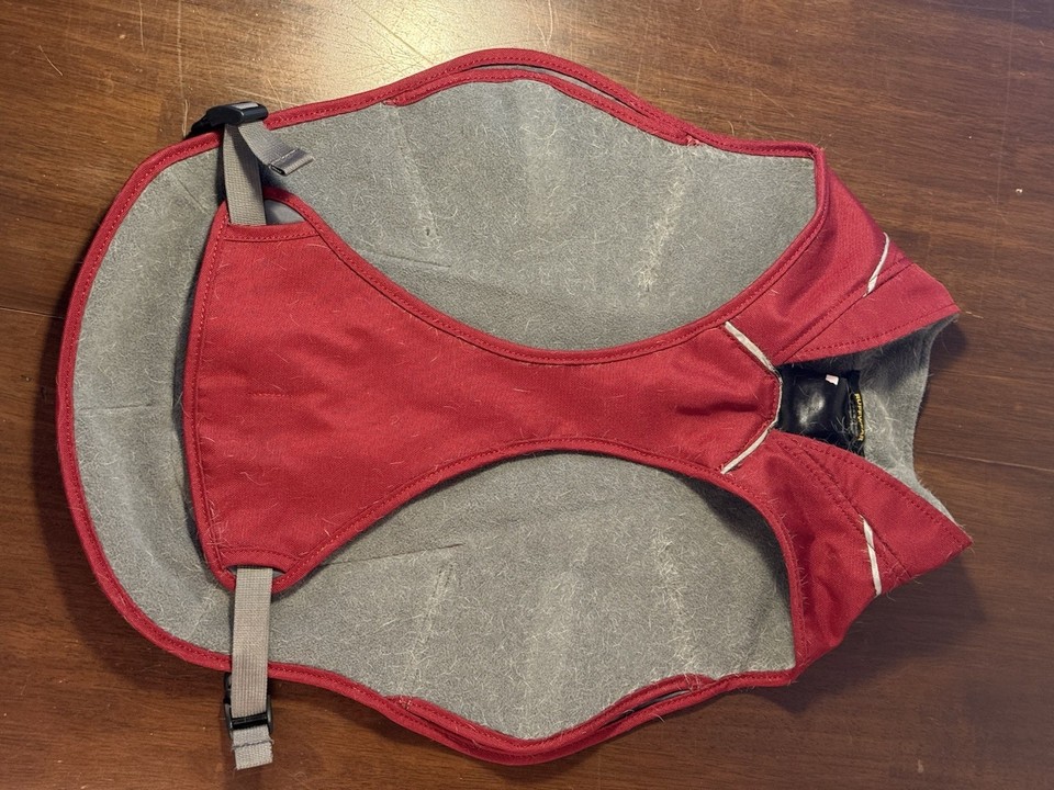 Ruffwear Weather and Abrasion Resistant Fleece Lined Dog Overcoat Red ...