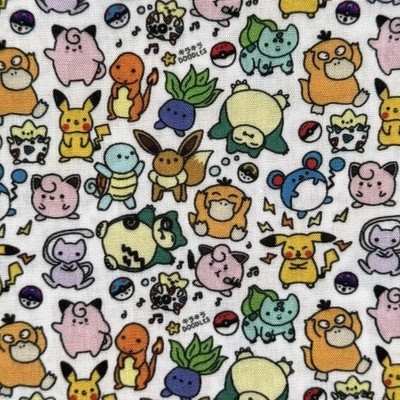 Pokémon Pikachu Character Fabric Poly Cotton Fat Quarter Material | eBay UK