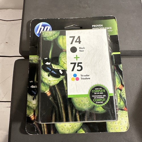 2PK Genuine HP 74XL HP 75XL Ink for Deskjet D4360 Officejet J5780 J6480 ...