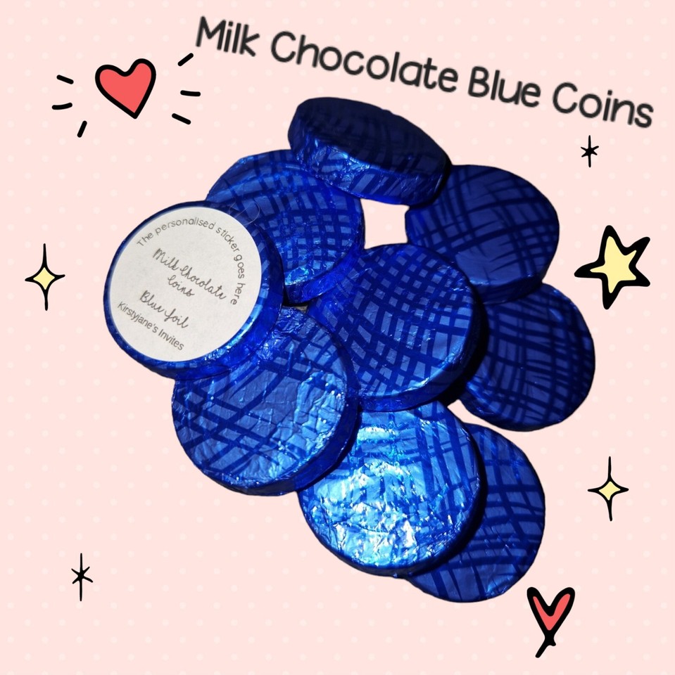 PERSONALISED CHOCOLATE COINS GIFT BIRTHDAY PARTY BAG FAVOUR CHRISTMAS ...
