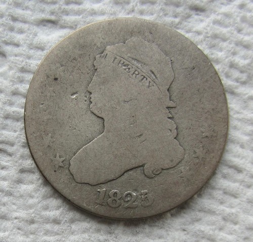 1825 25C Capped Bust Quarter Large Diameter Rare Key Date Cleaned | eBay