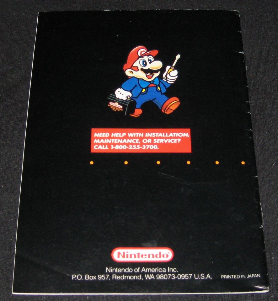 Super Nintendo SNES Console - Instruction Booklet Manual Only - HW(A ...
